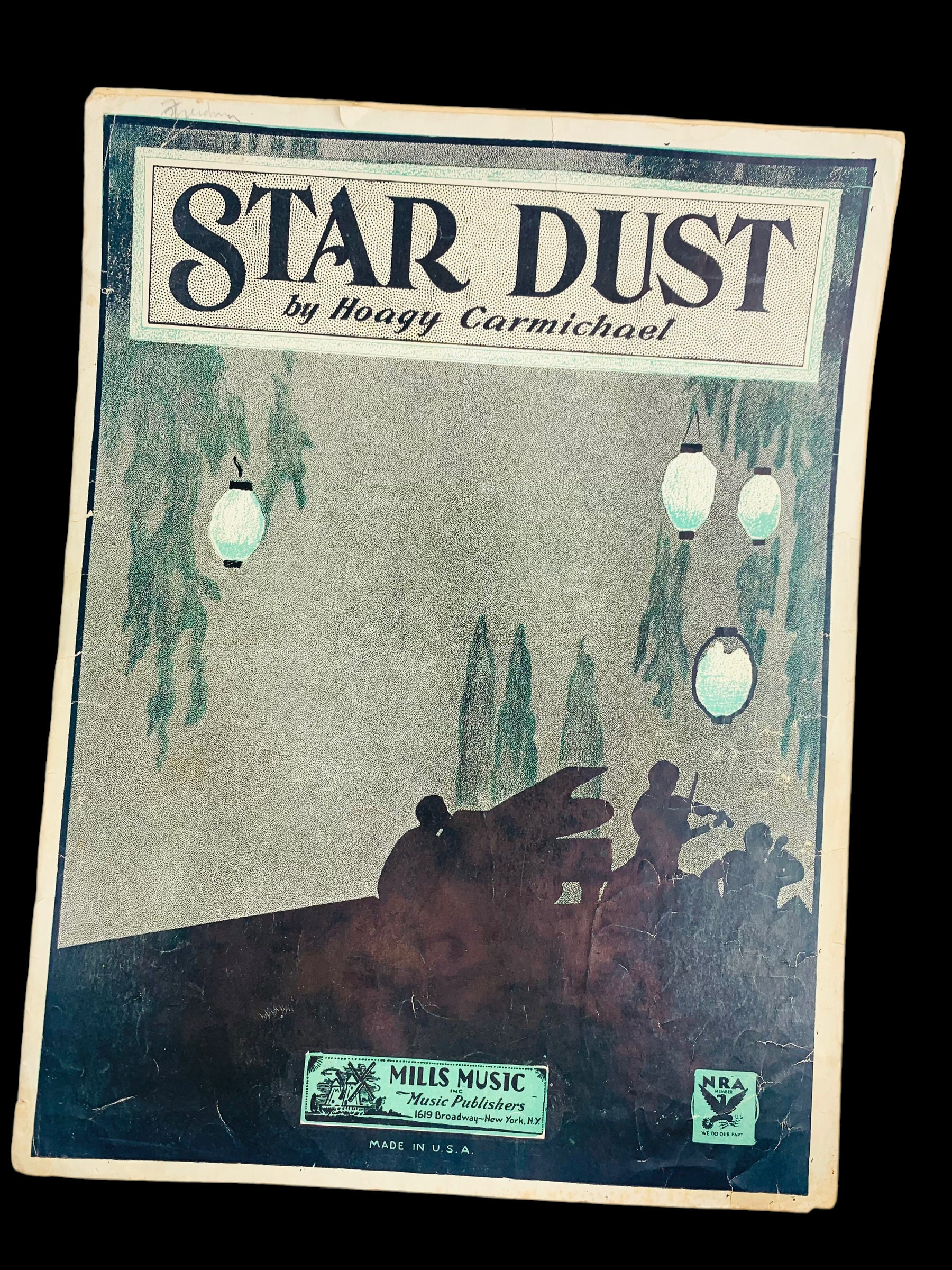 Sheet Music Covers Old Vintage Sheet Music Papers Frameable Music Notes ...