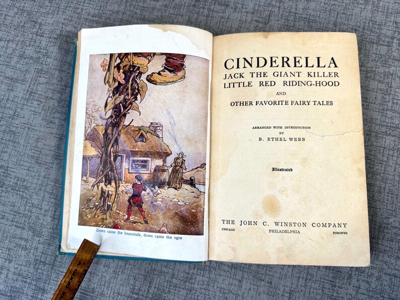 Cinderella Jack the Giant Killer Little Red Riding Hood, 1928 - Etsy UK