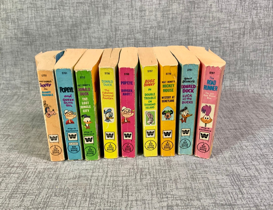 Big Little Books Disney Popeye Bugs Bunny Small Paperback Children's ...