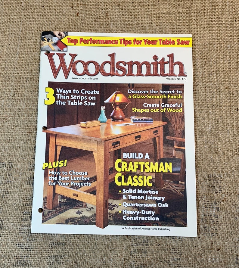 Woodsmith Wood Working Plans Carpentry Instructions Clock Chest Bookcase Table Chair / Price is ...