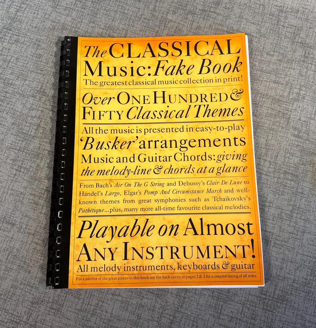 The Classical Music Fake Book Music Book Spiral Bound Wise Publication ...