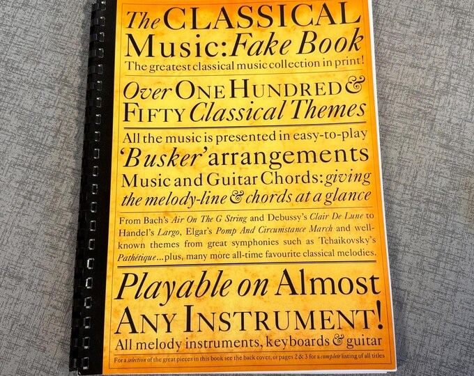 Classical Music Fake Book: 150+ Themes, Spiral Bound (1995) - Etsy