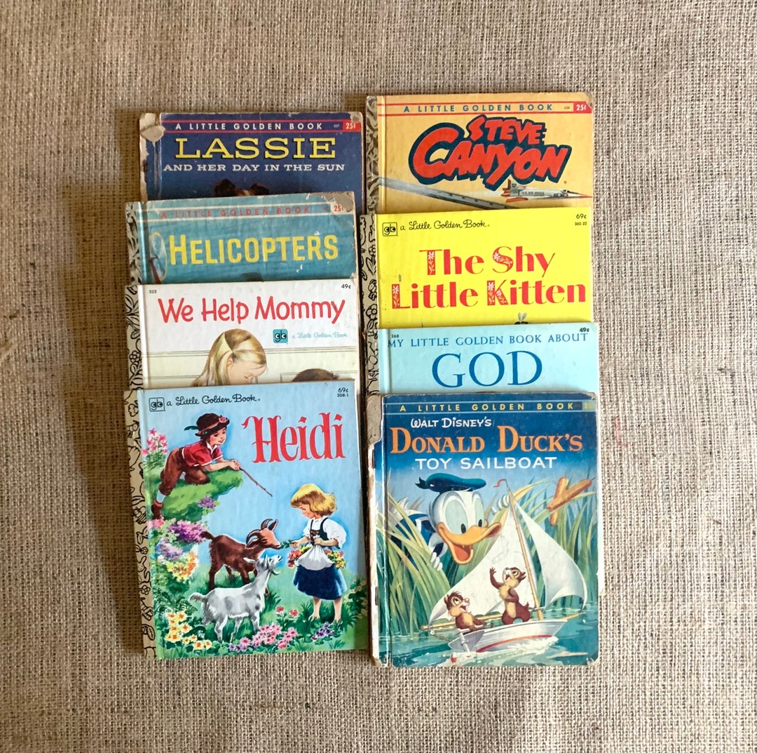 Little Golden Books Variety Eight Books 50s 60s 70s 80s - Etsy