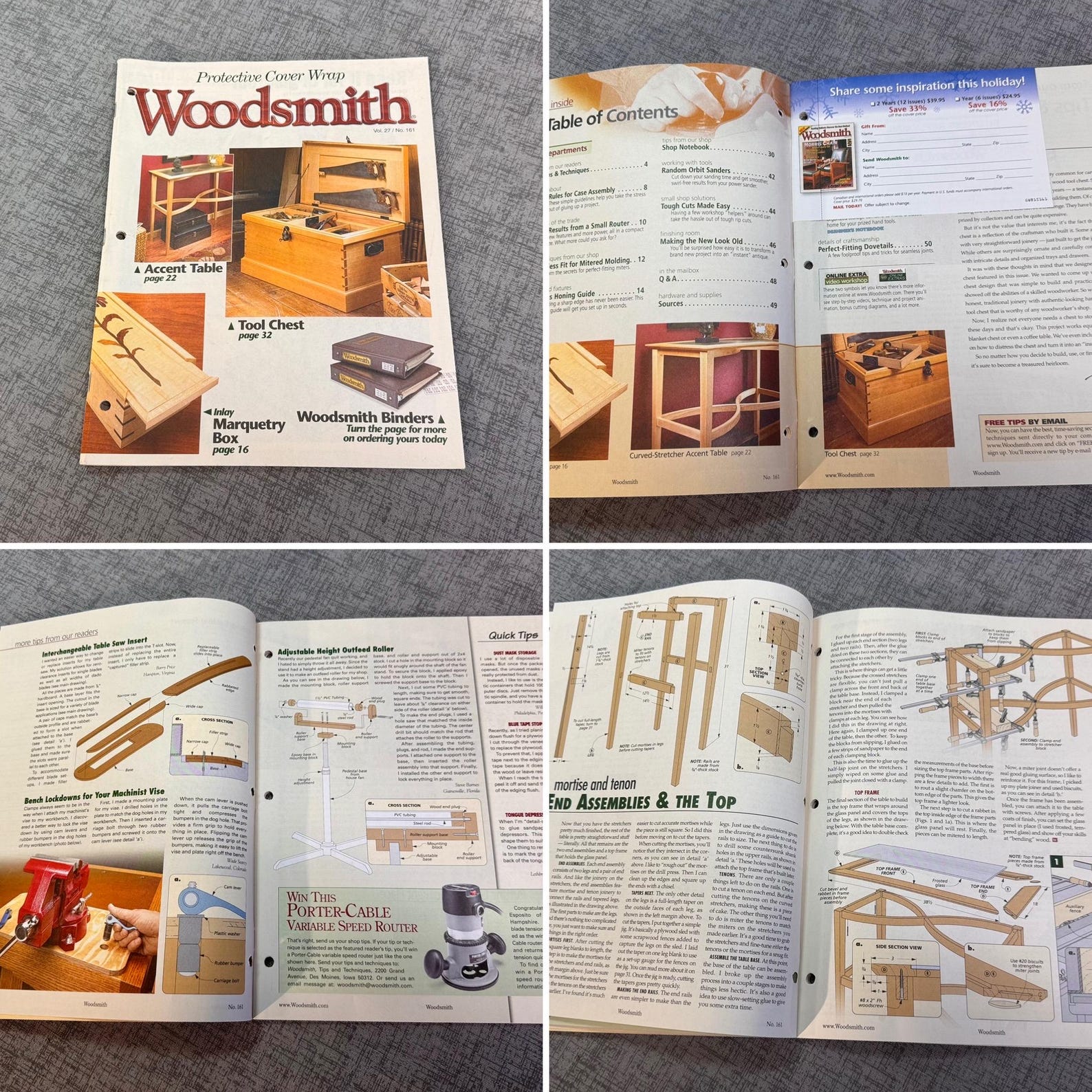 Woodsmith Magazines Carpentry Instructions Wood Furniture DIY / Price ...