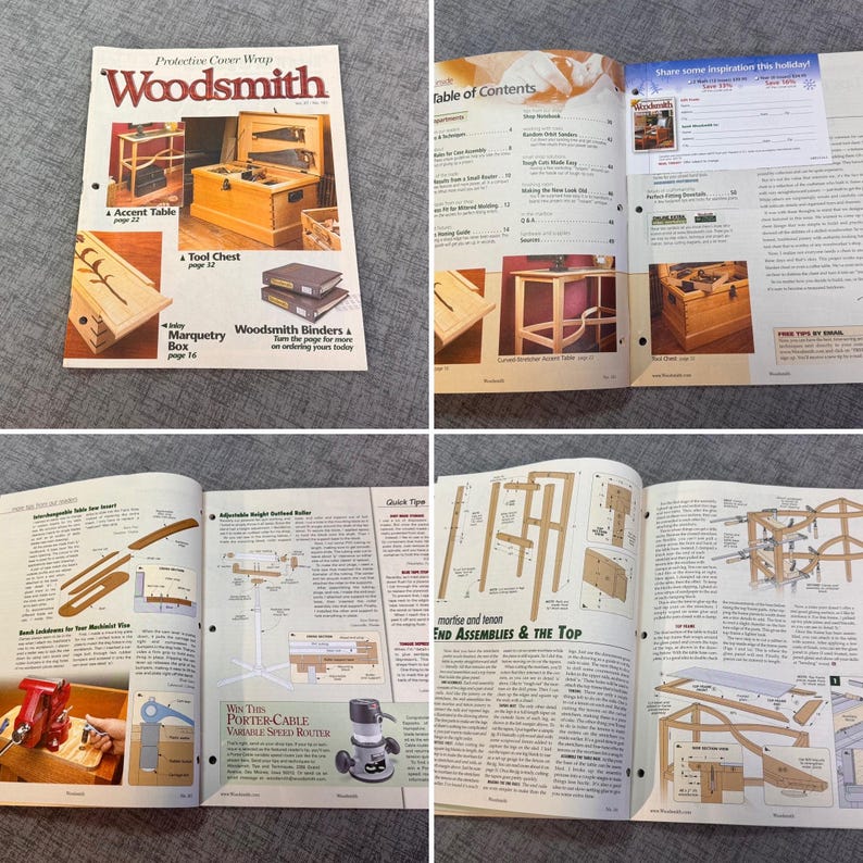 Woodsmith Magazines Carpentry Instructions Wood Furniture DIY / Price ...