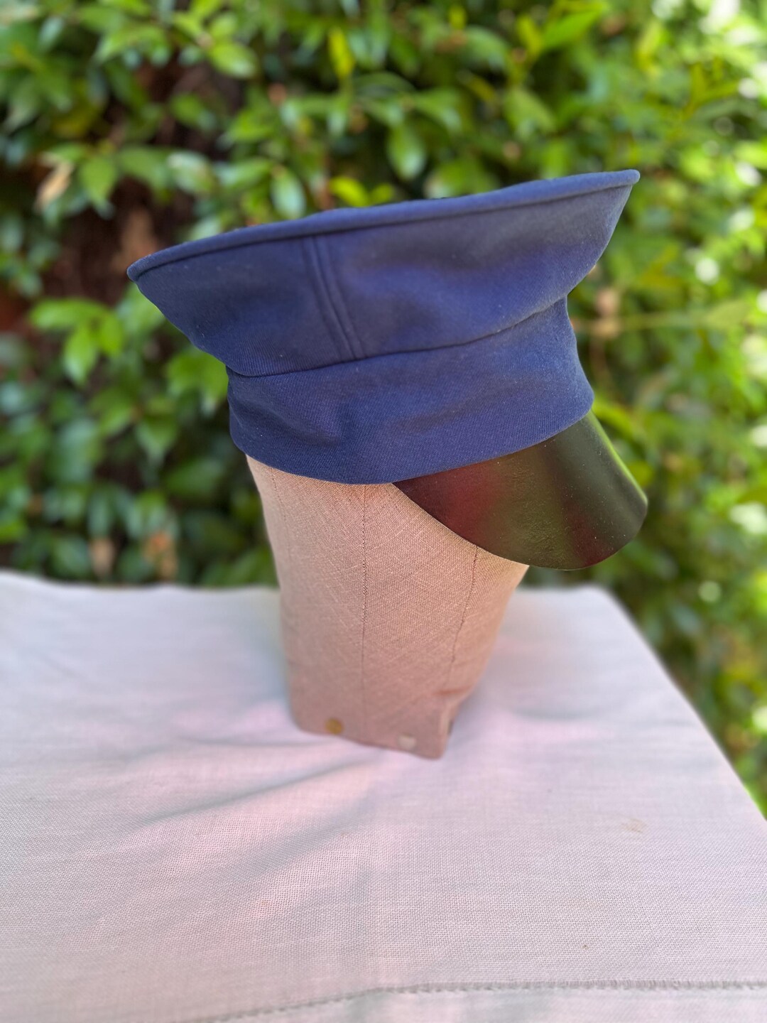 Man's 19th Century, Dark Blue Mechanic's Hat or ‘wheel Cap’, Size 7 1/8 ...