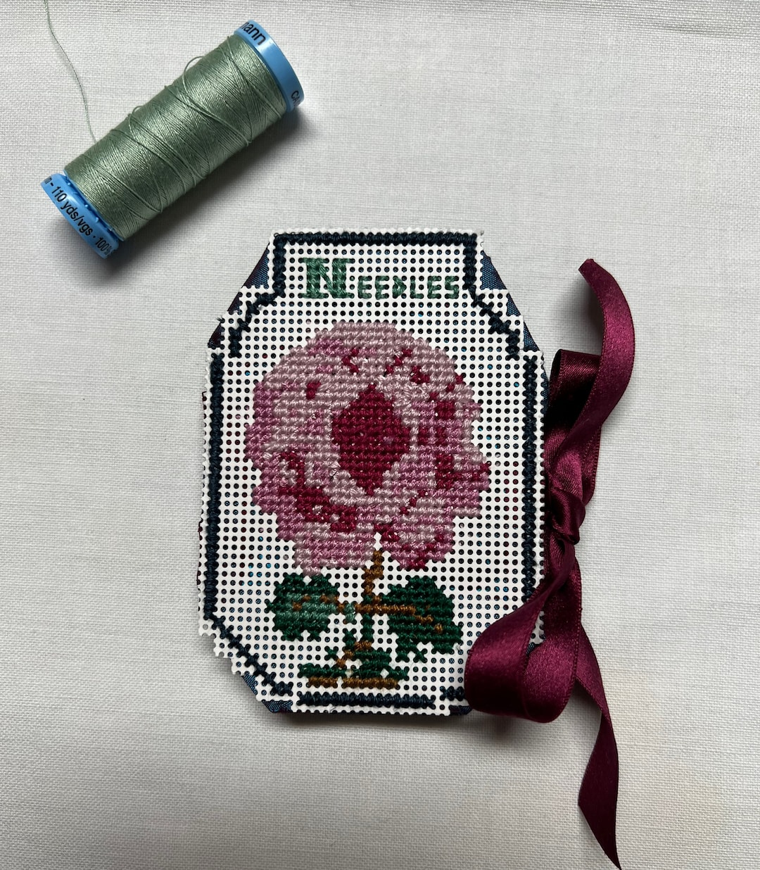 Magenta Silk Punch Paper Needle Book - Etsy