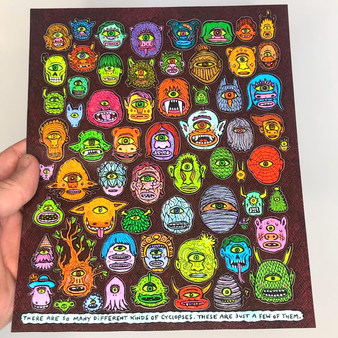 Cyclops Sticker Sheet! - Etsy