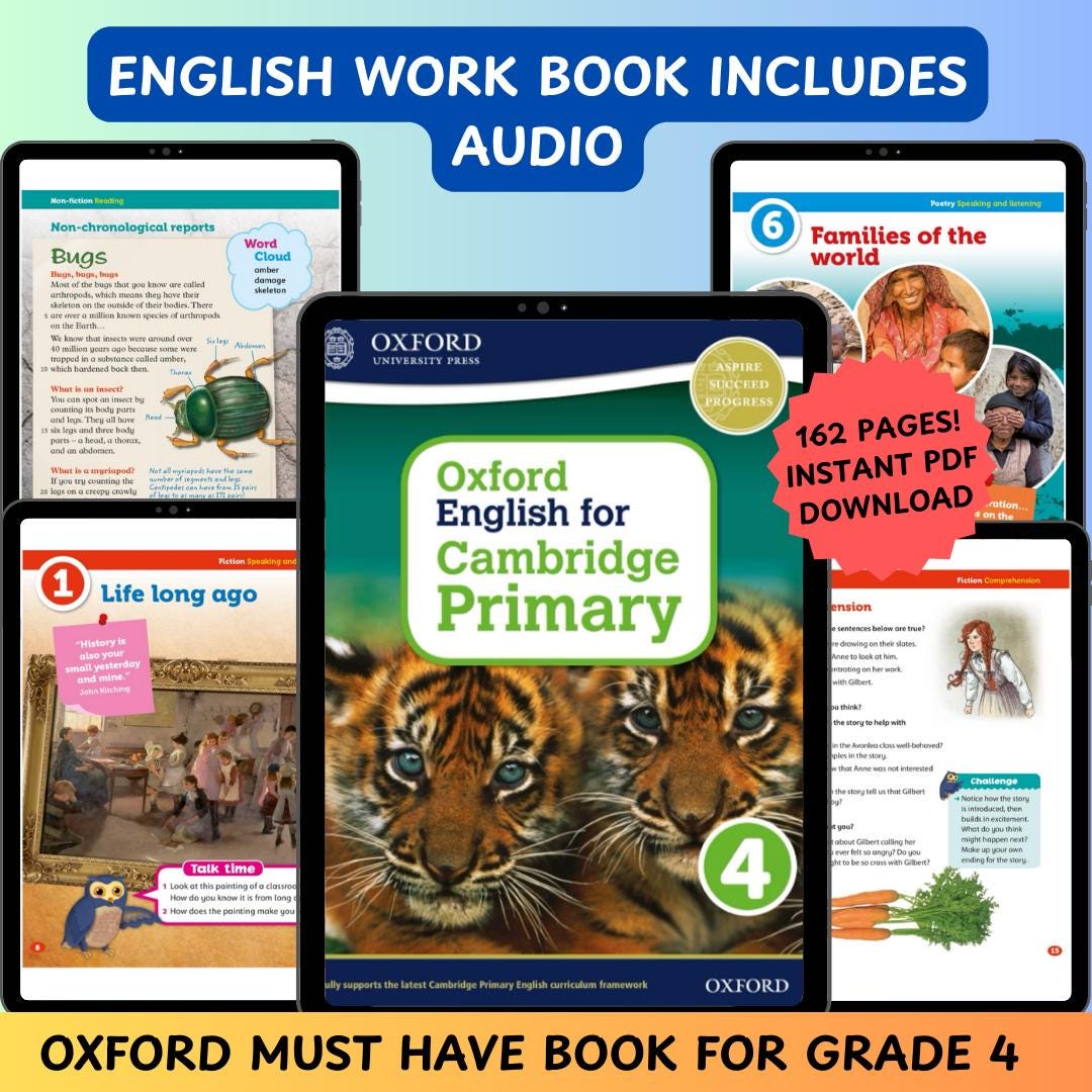 Oxford English for Cambridge Primary Grade 4 Back to School Book for ...