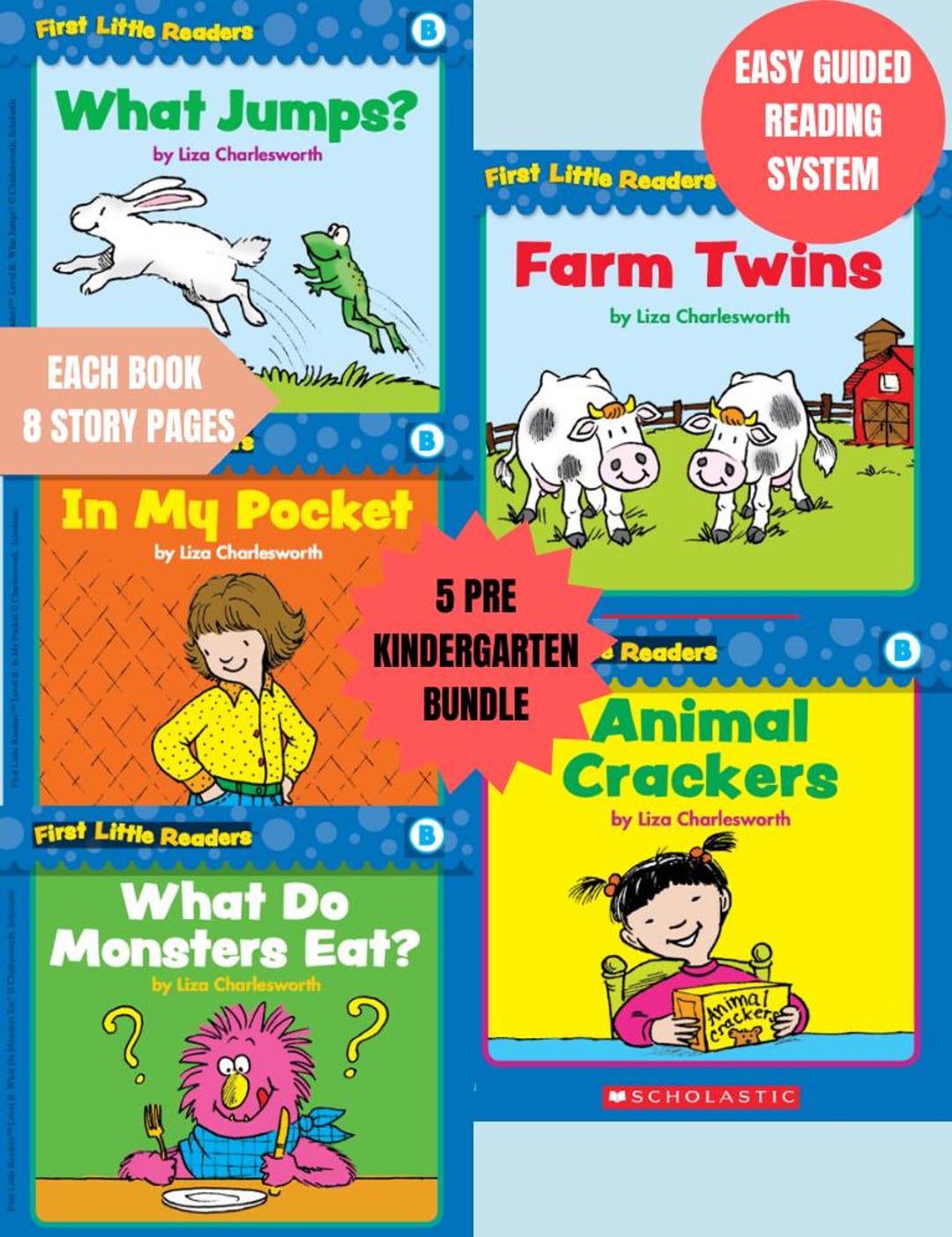 First Little Readers Bundle B1 Learn to Read Book Set for Kids Beginner ...