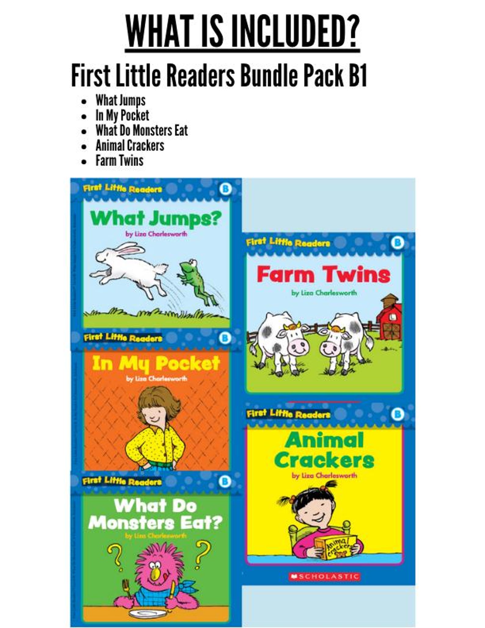 First Little Readers Bundle B1 Learn to Read Book Set for Kids Beginner ...