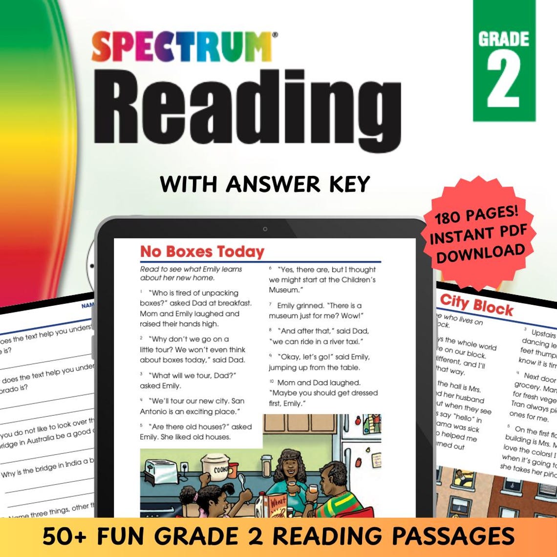 50+ English Language Spectrum Reading Grade 2 ESL TEFL Back to School ...