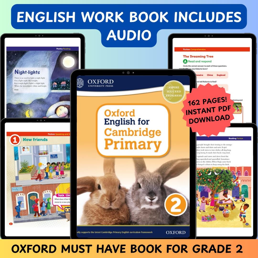 Oxford English for Cambridge Primary Grade 2 Back to School Book for ...