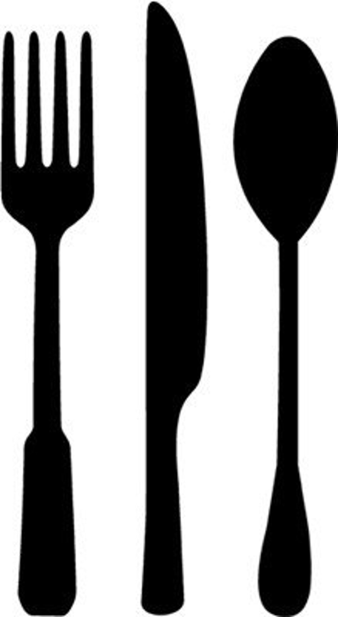Fork, Spoon, & Knife Vinyl Wall Art, Graphics, Lettering, Decals ...