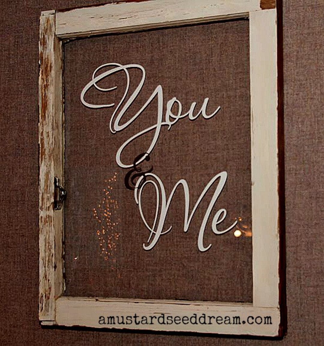 You and Me Vinyl Sticker Decal Vinyl Wall Art, Graphics, Lettering ...
