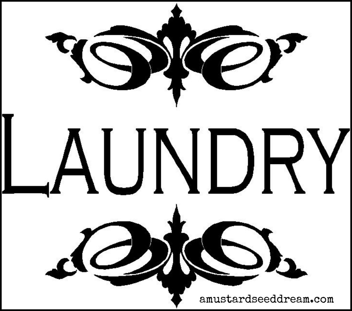 Decorative Laundry Sticker Vinyl Wall Art Graphics - Etsy