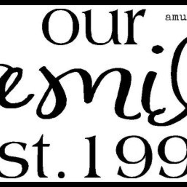 Est Year Decals - Etsy