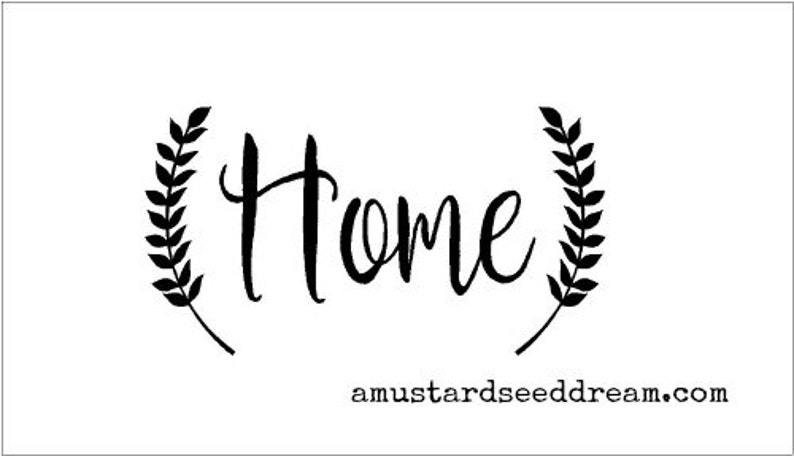 Home With Primitive Vine on the Sides Vinyl Wall Art - Etsy