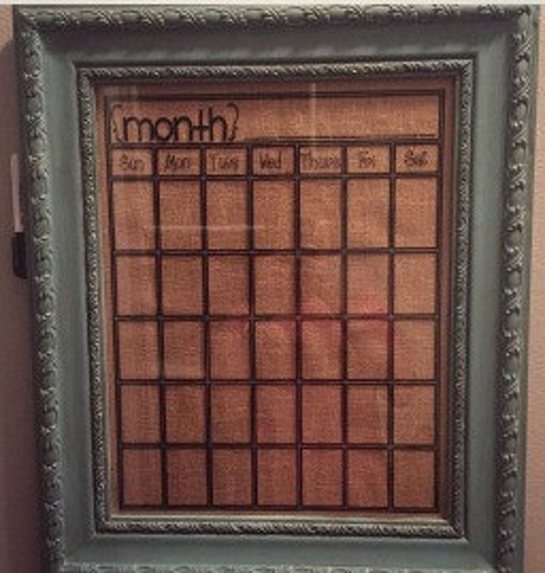 Dry Erase Calendar Vinyl Wall Art, Graphics, Lettering, Decals ...