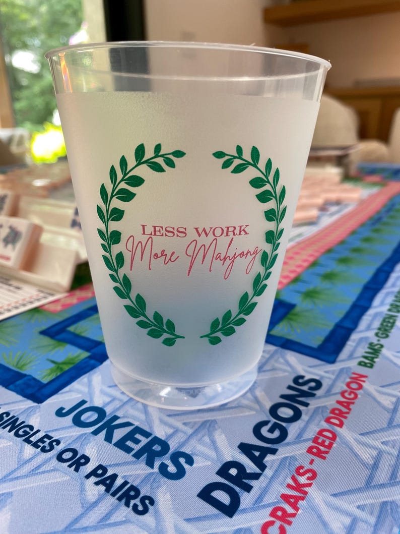 REUSABLE FROST FLEX 16 Oz Mahjong Cups. Set of 10 - Etsy