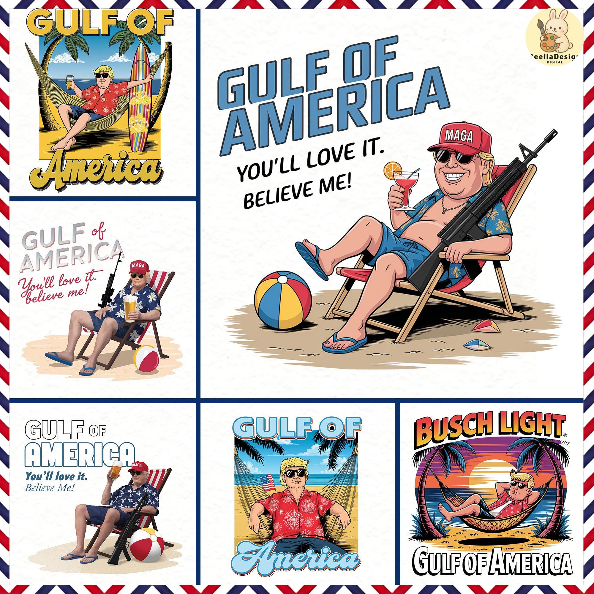 Busch Light Gulf of America PNG Bundle, Gulf of Trump Png, Republican ...