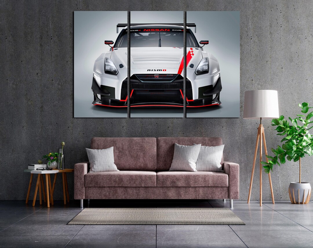 Nissan GT-R NISMO GT3 Front View Wall Art – Race-ready JDM Canvas ...