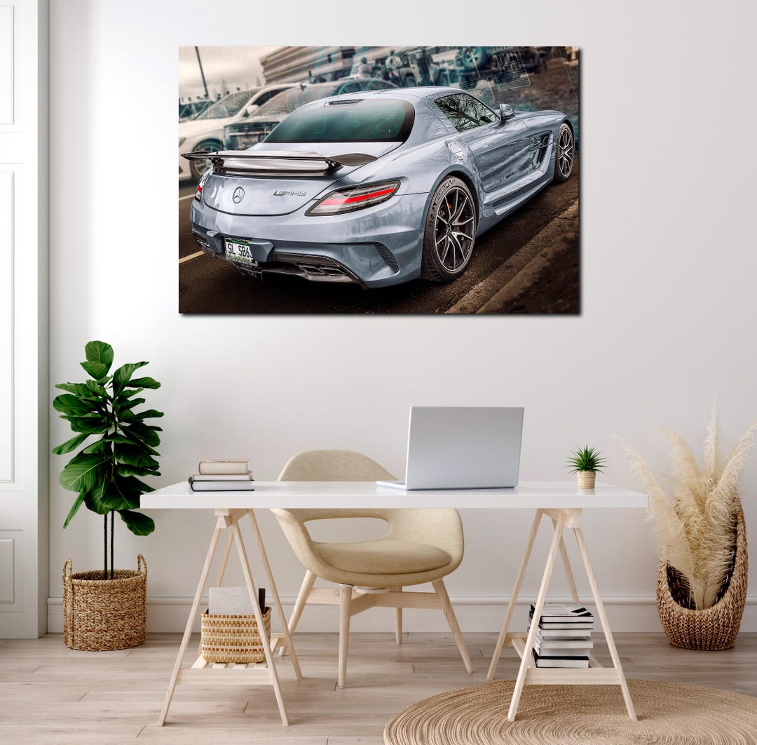 Mercedes-benz SLS AMG Black Series Poster – Widebody Beast Canvas ...