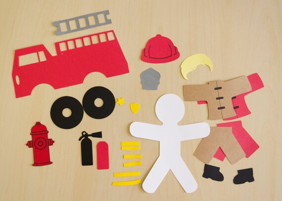 First Responders Paper Doll Puppet Craft Kits for Kids and | Etsy