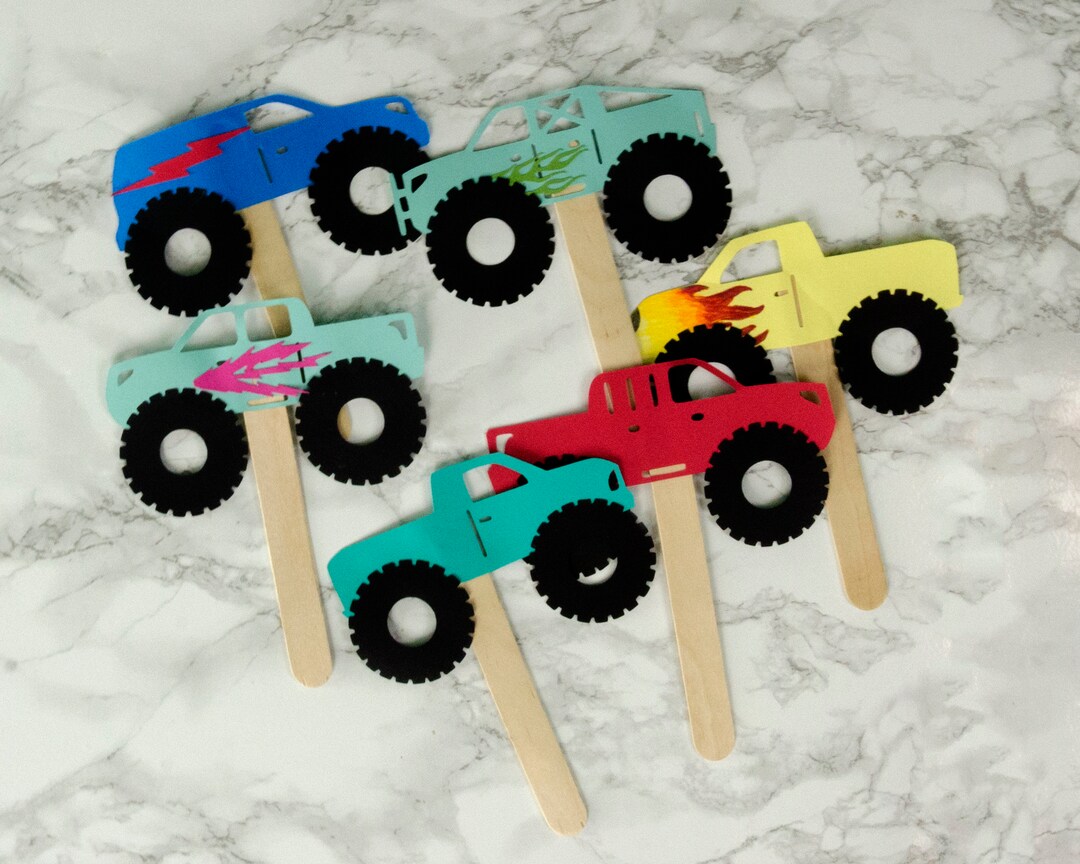 Kids Gift DIY Monster Truck Craft Kit for One Set of 6 - Etsy