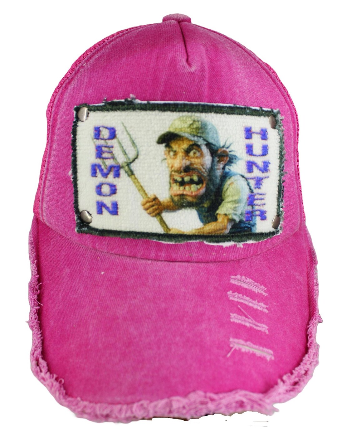Demon Hunter Trucker Hat, Funny Adult Cap, Original Happy Demon Designs ...