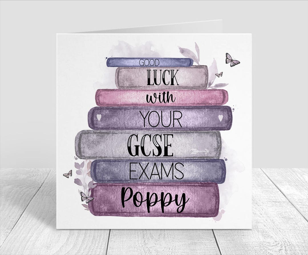 Good Luck With Your GCSE Exams Card | Personalised Card | Good Luck ...