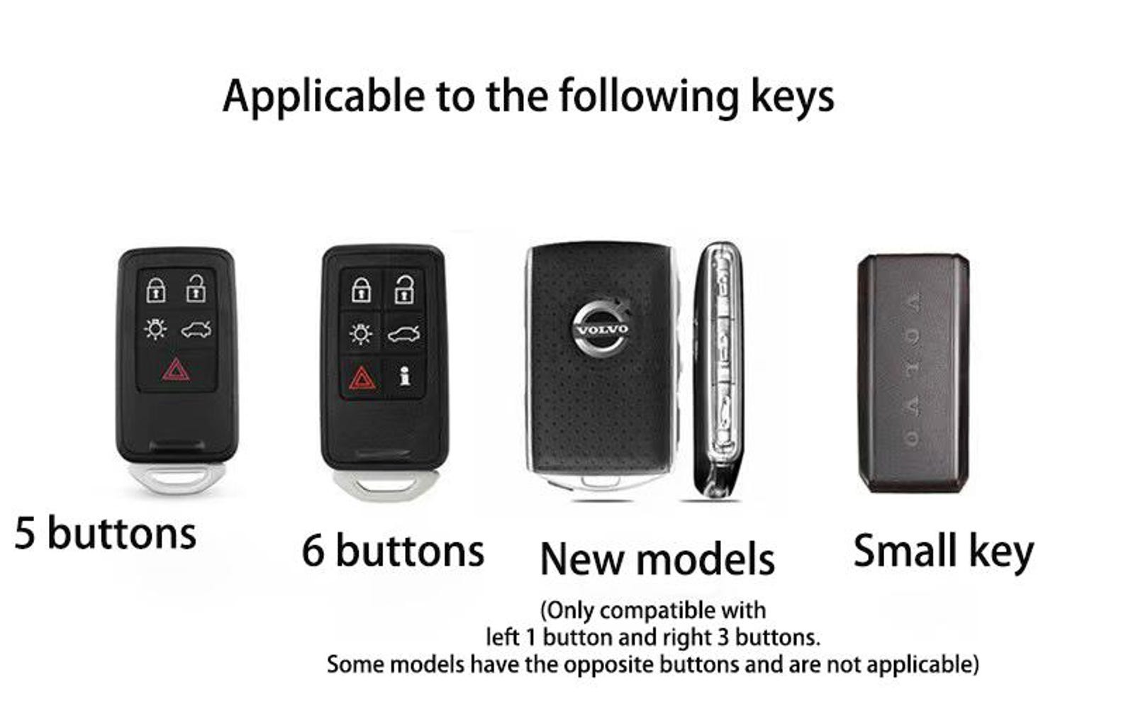 Leather Key Fob for Volvo XC60 XC90 S90 Pure Handmade Key Cover - Etsy