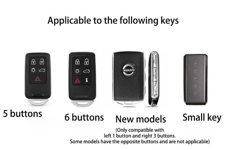 Leather Key Fob for Volvo XC60 XC90 S90 Pure Handmade Key Cover - Etsy