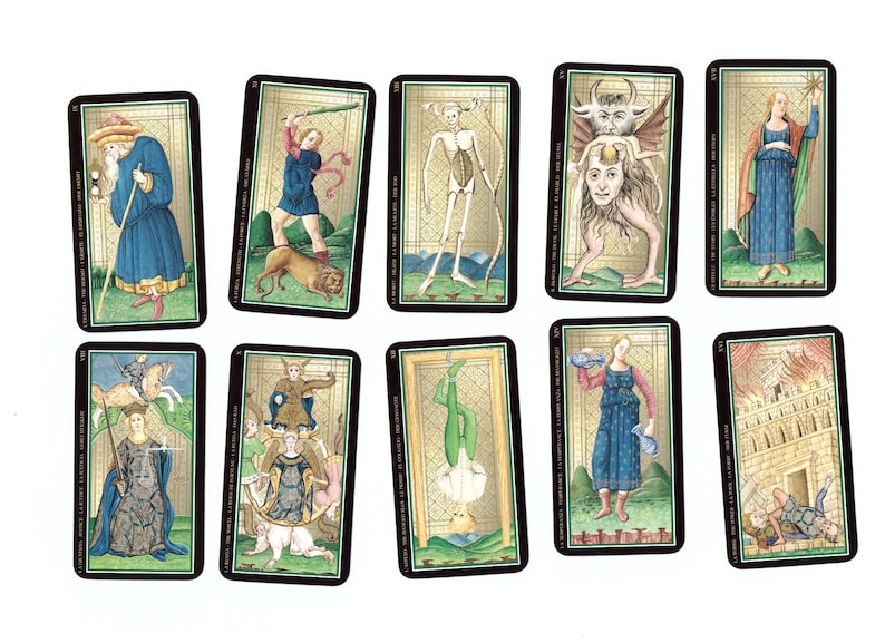 PDF Visconti sforza 78 tarot cards Instant Download | Etsy