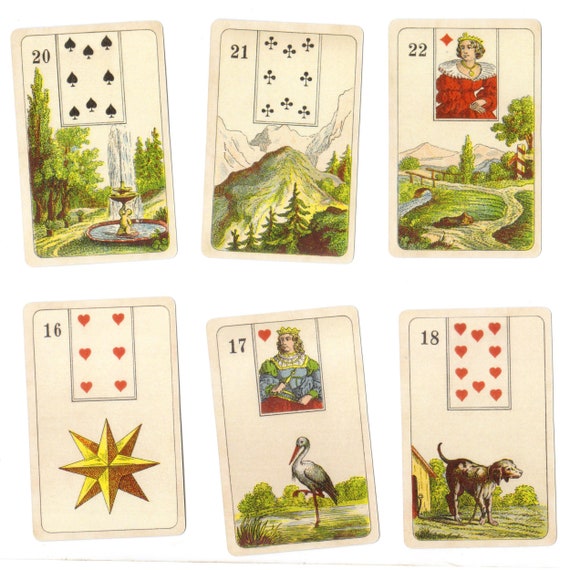 Pdf-printable-lenormand 1890 Instant Download | Etsy