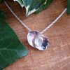 Pendant With Leaf Texture: Handmade Sterling Silver - Etsy