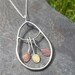 Leaf-textured, Leaf-shaped Silver Wire Necklace : Handmade, Sterling ...