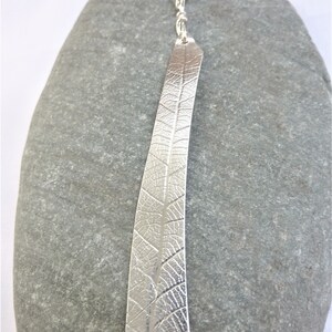Pendant With Leaf Texture: Handmade Sterling Silver - Etsy