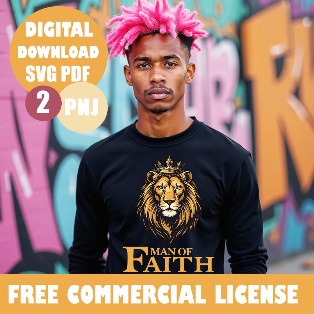 Man of Faith Shirt, Man of Faith PNG Svg Pdf Bundle, Man of God Png, Do ...