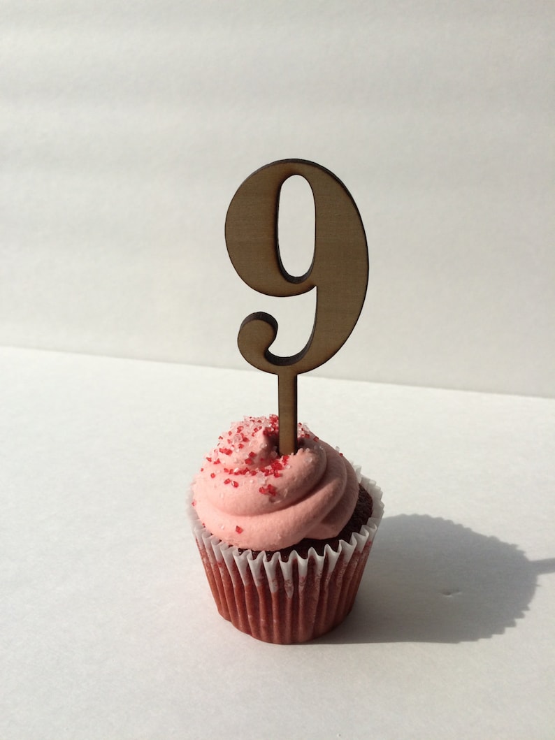 Cake Topper – Wooden Number - Etsy