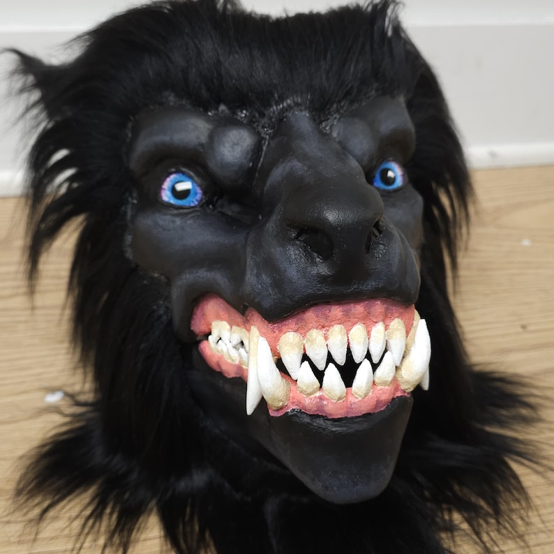Moving Jaw Werewolf Mask - Multicolor Options - Etsy