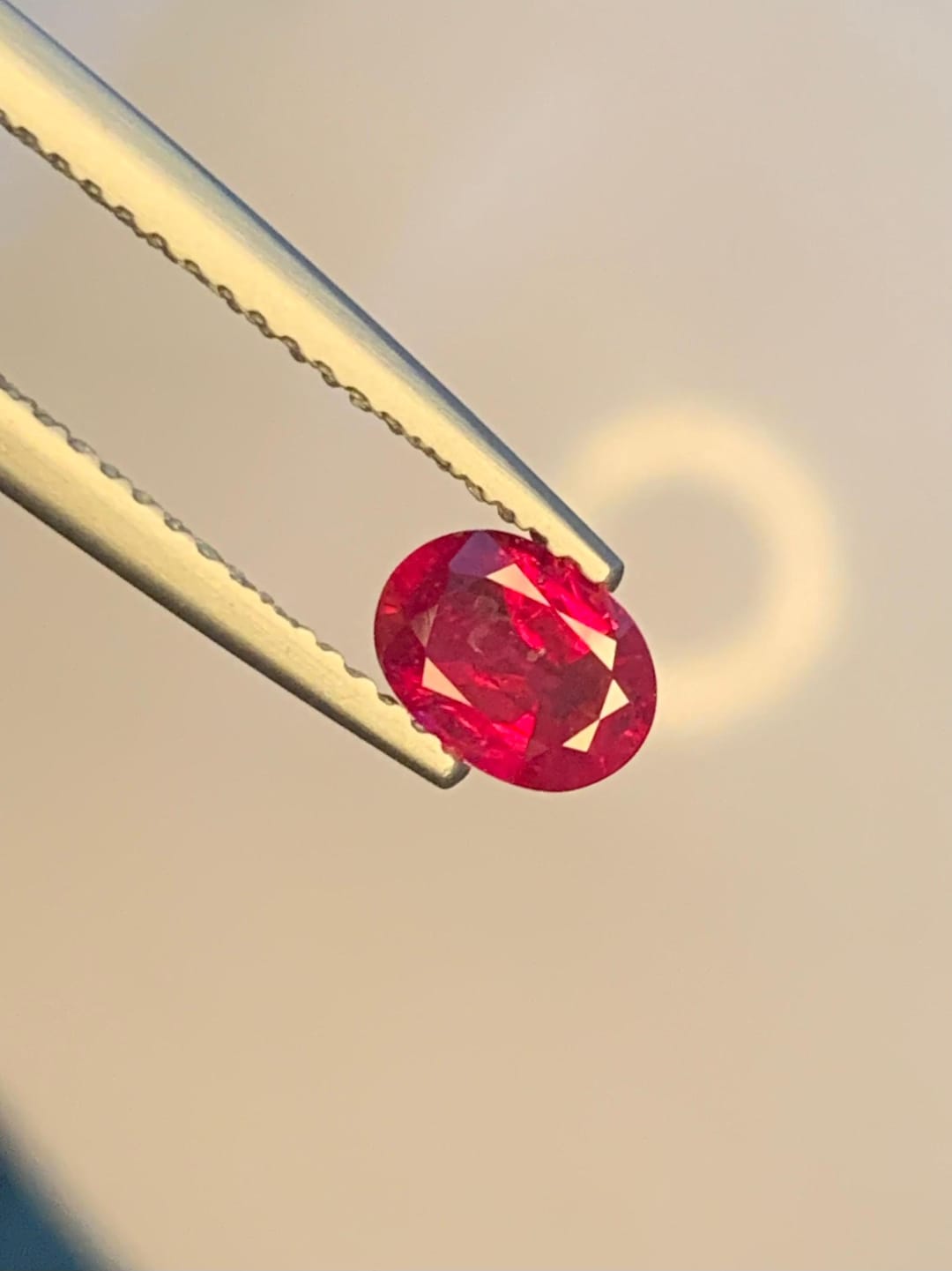 Vivid Red Ruby Stone, 0.65 Carat Oval Cut From Mozambique - Etsy