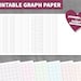 Graph Paper 10 Options 7 Colors Grid Dot | Printable Download PDF - Etsy