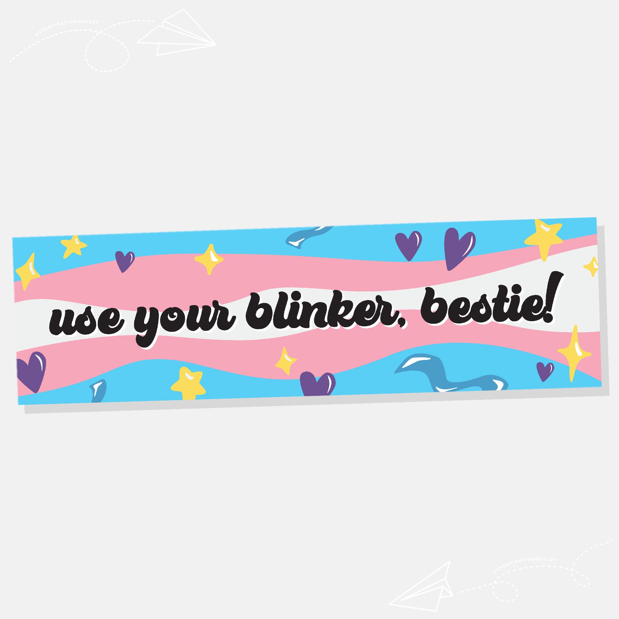 Stickers Paper & Party Supplies Paper Use Your Blinker Transgender ...