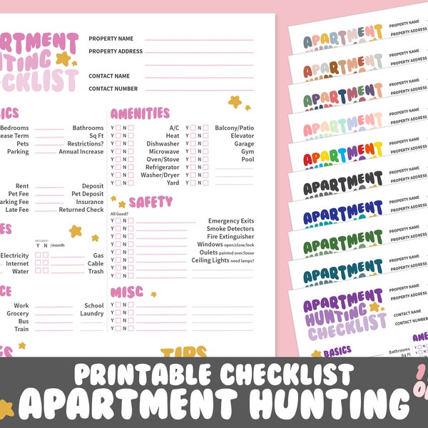 Apartment Search Template - Etsy