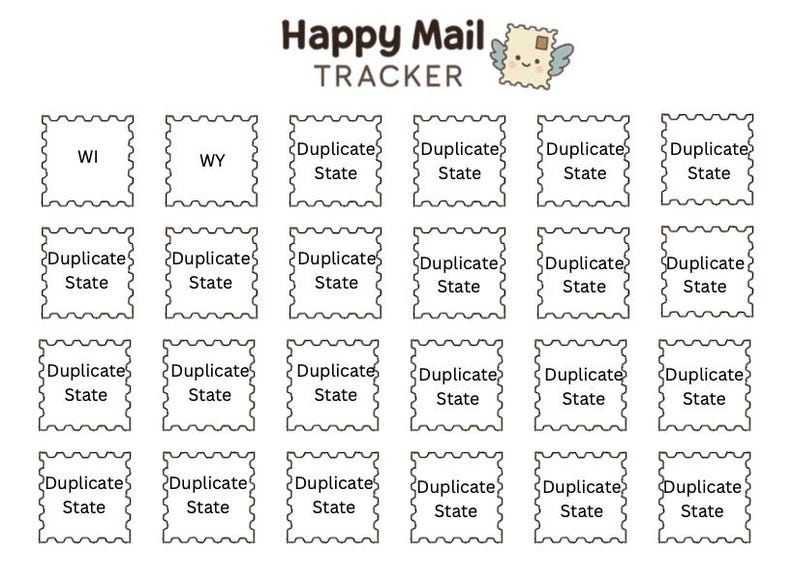Happy Mail Swap Tracker - Etsy