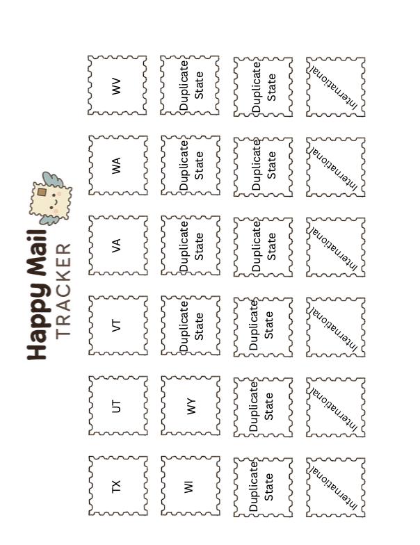 Happy Mail Swap Tracker - Etsy