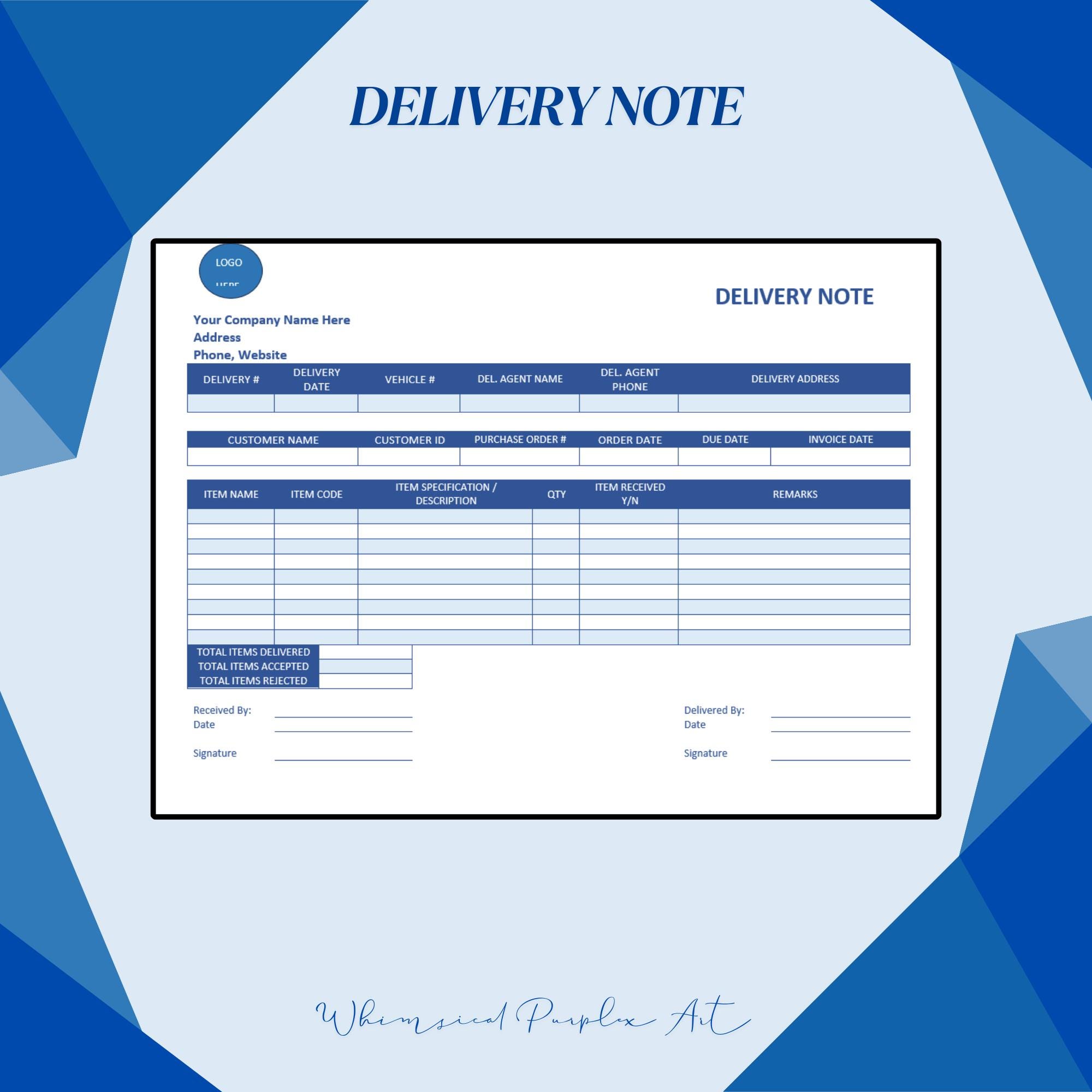 Printable Business Bundle, Purchase Order, Invoice, Estimate, Quotation ...