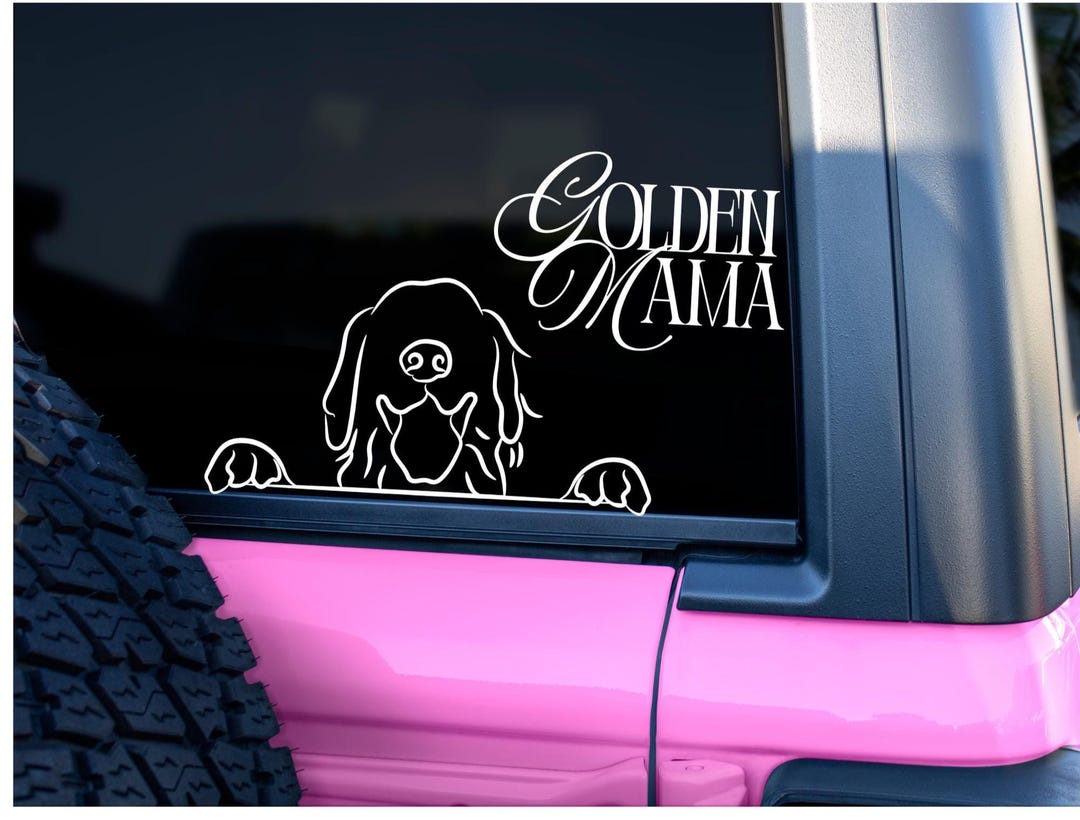 Golden Mama Car Decal| Stickers for Mom| Funny Car Decals| Golden ...
