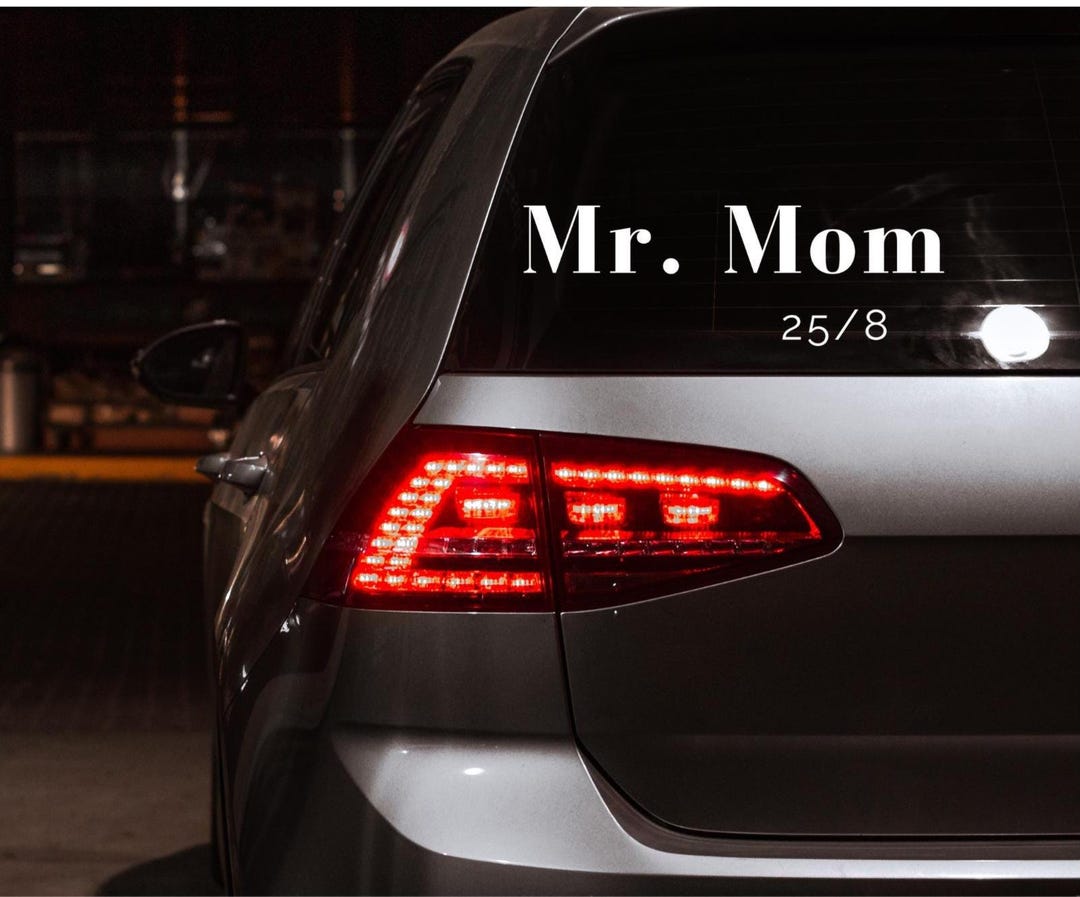 Mr. Mom Car Decal| Father's Day Car Decal| Gifts for Dad| Funny Decal ...